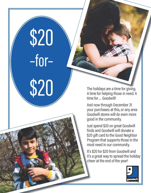 $20 for $20 Campaign | Goodwill of the Finger Lakes