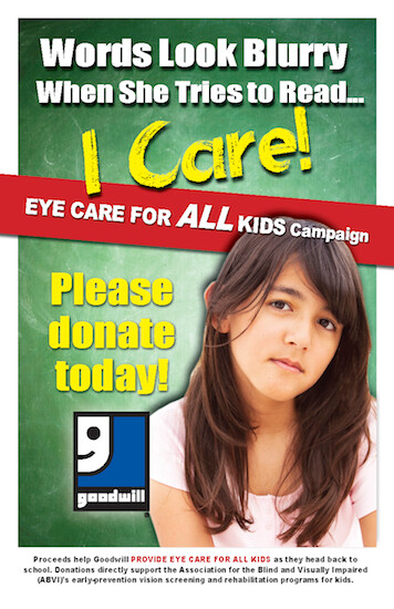 Goodwill's Eye Care For All Kids Campaign
