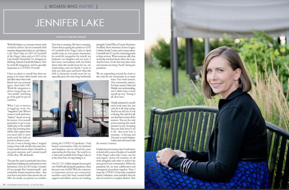 Goodwill of the Finger Lakes CEO highlighted in the "Women Who Inspire ...